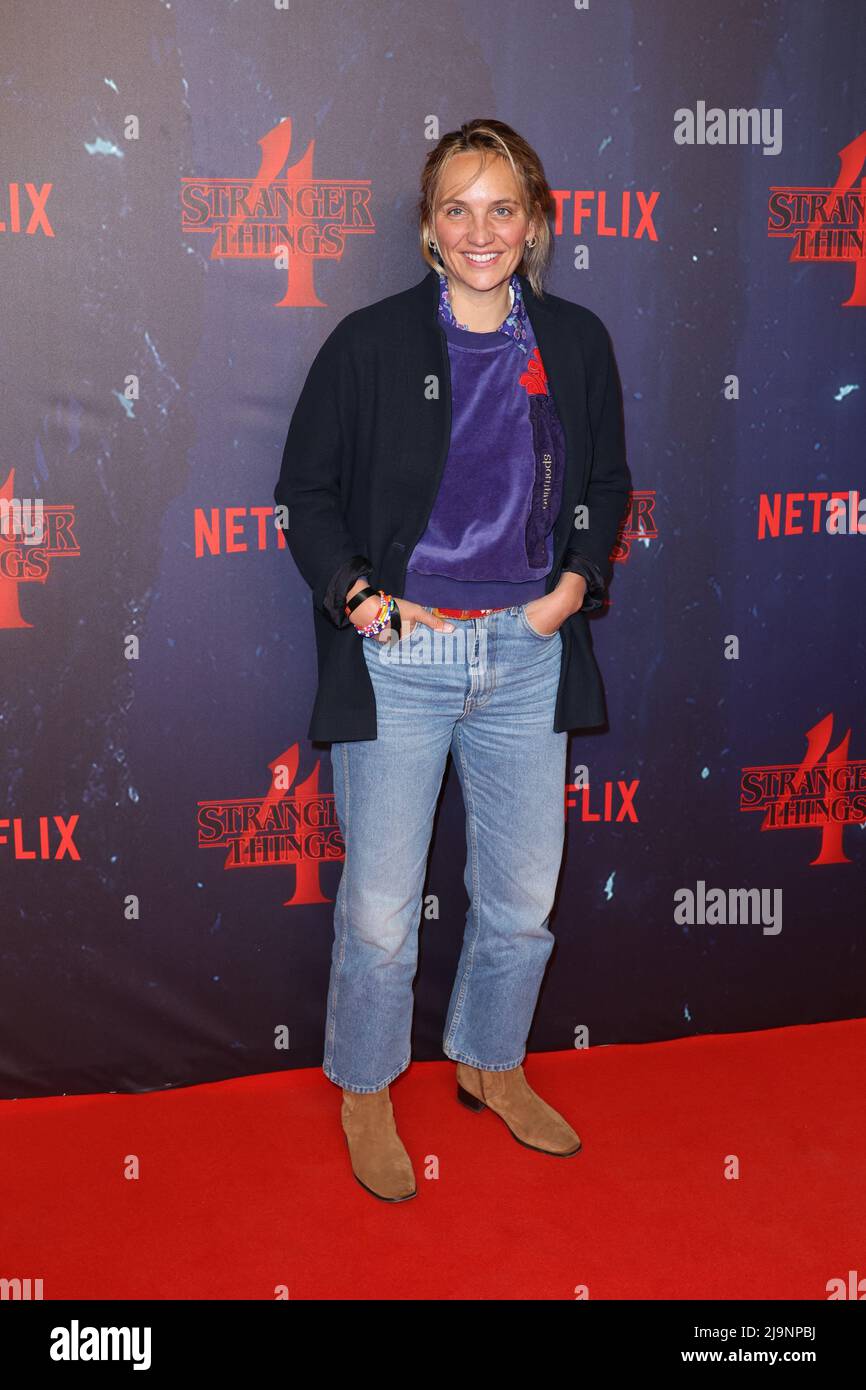Noemie Saglio attending premiere of the 4th season of the Netflix ...
