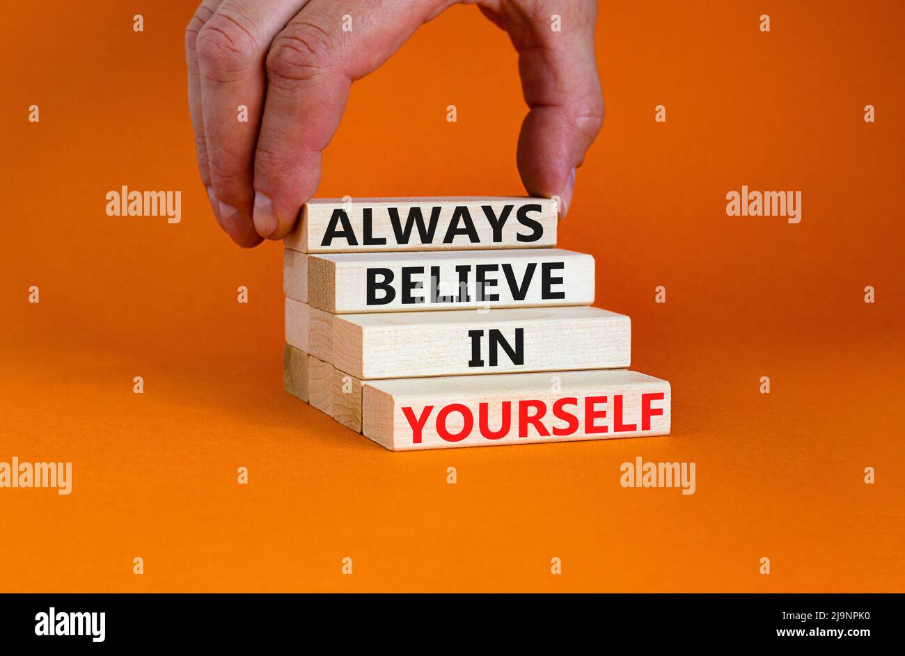 Always believe in yourself symbol. Concept words Always believe in ...