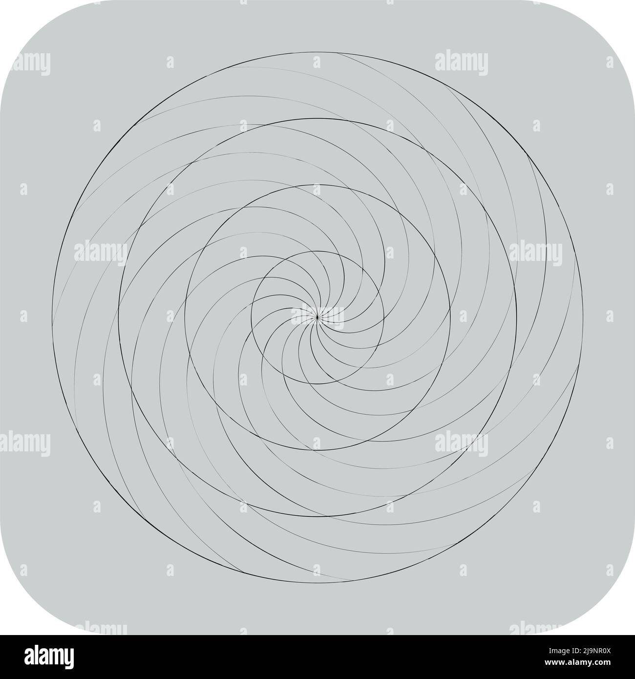 Abstract spiral, swirl and twirl element. Volute, helix vector. Stock ...