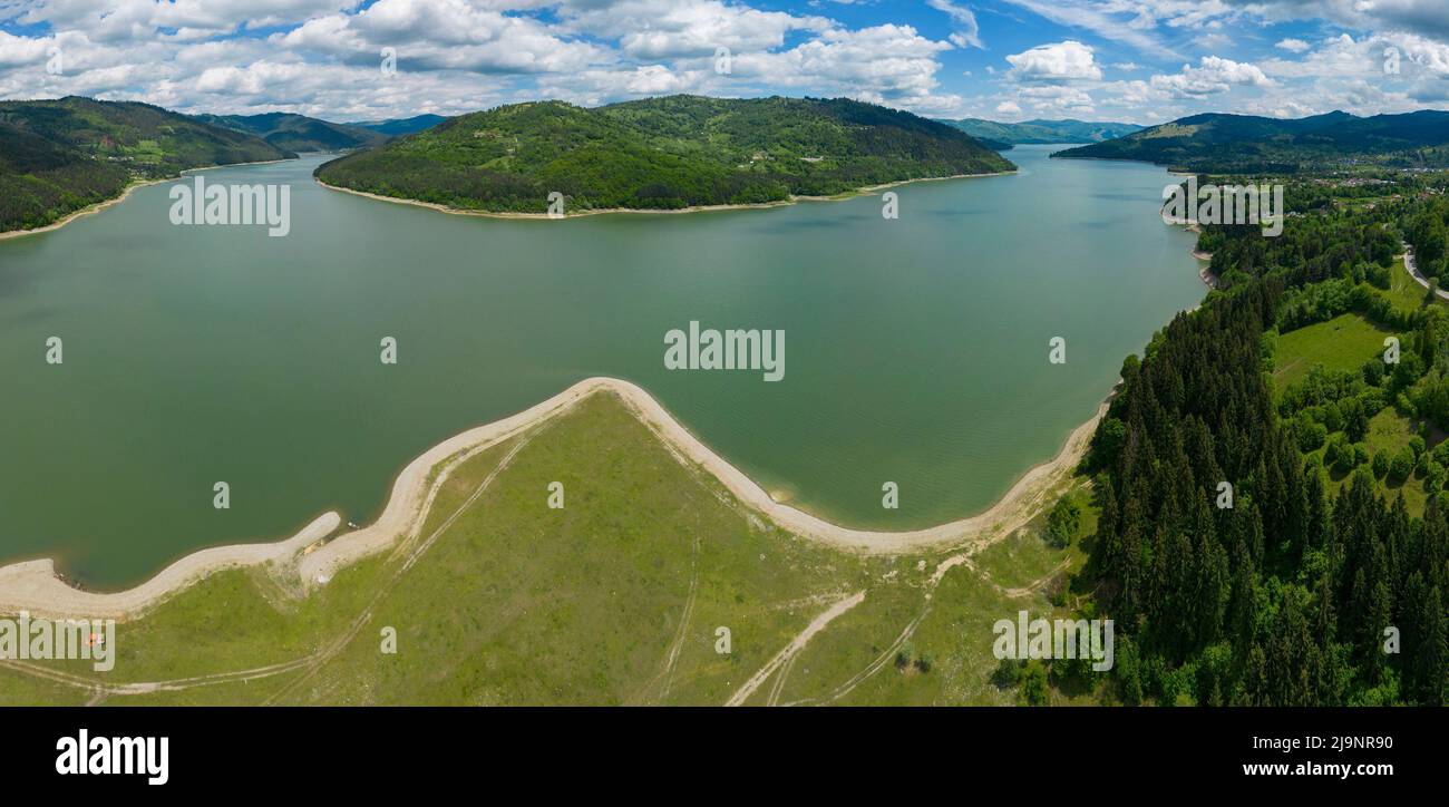 lake Bicaz in Romania, summer scene Stock Photo - Alamy