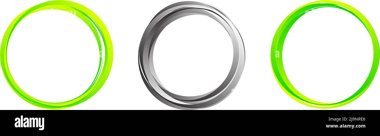 Random circles, rings circular element. Stock vector illustration, clip ...
