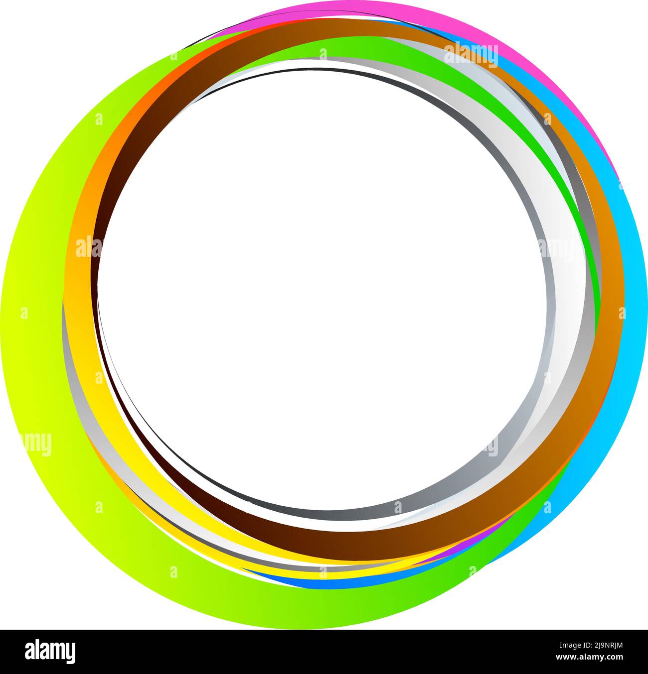 Random circles, rings circular element. Stock vector illustration, clip ...