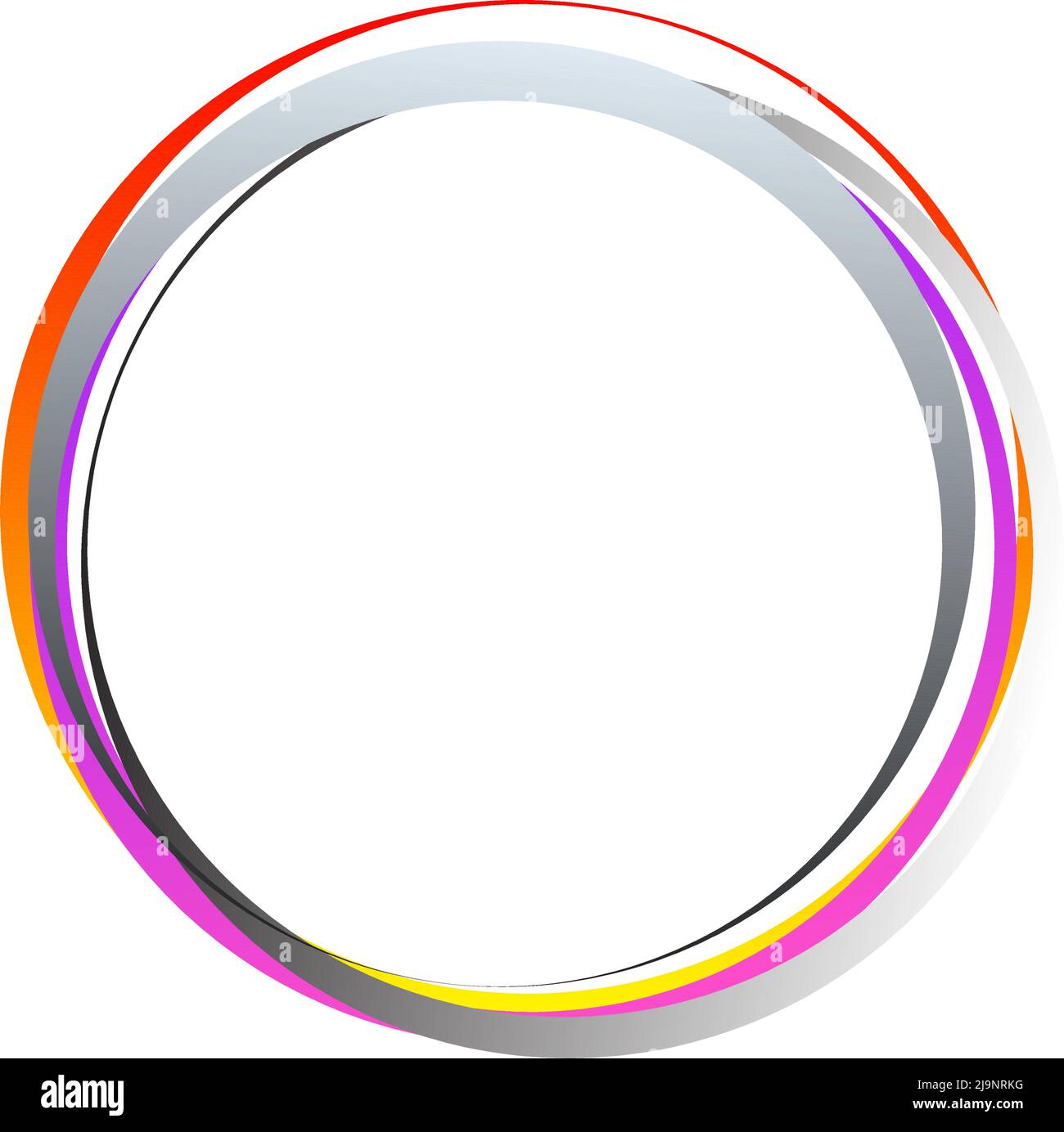 Random circles, rings circular element. Stock vector illustration, clip ...