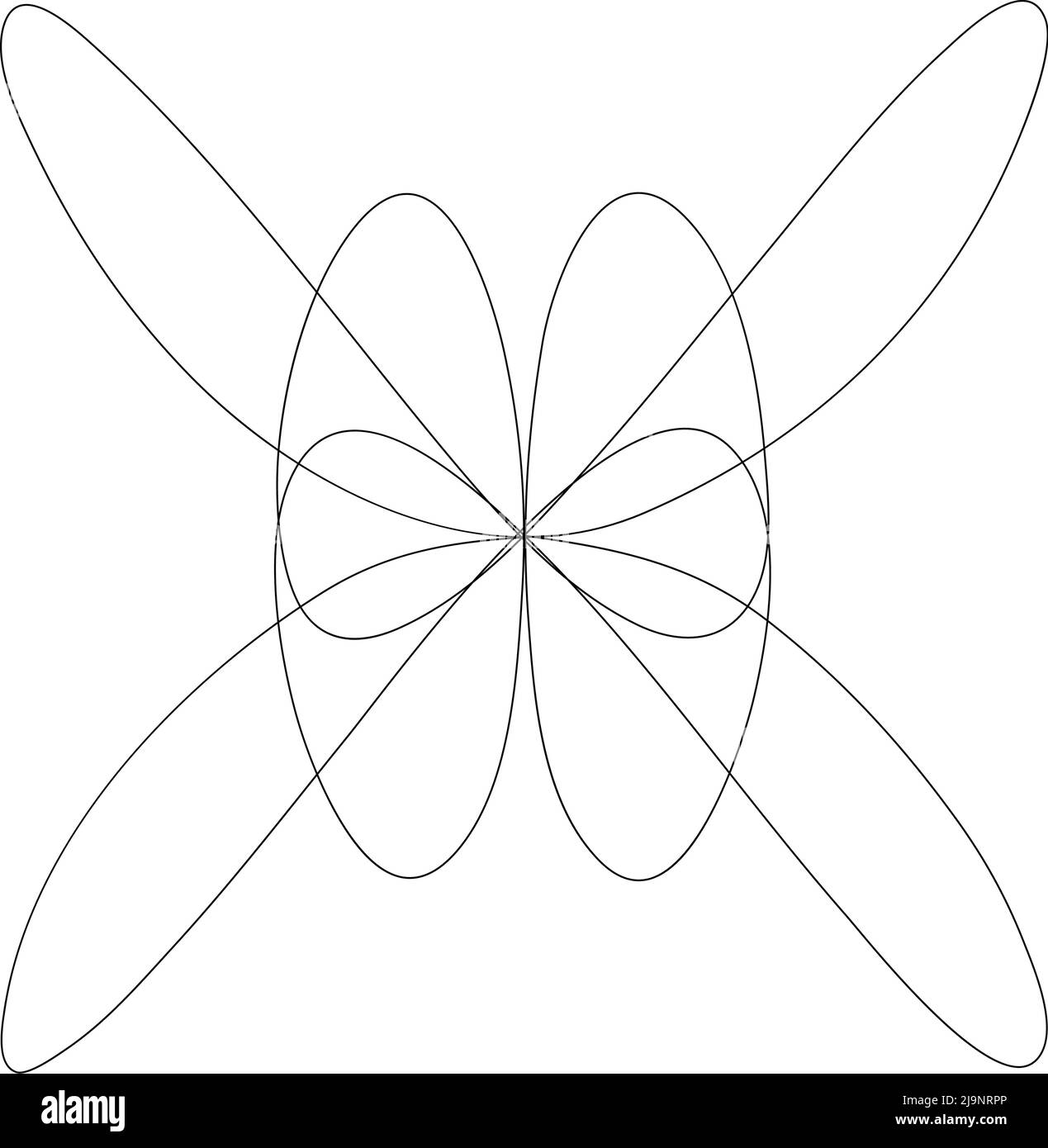 Abstract line drawing, line art formation, structure . Stock vector ...