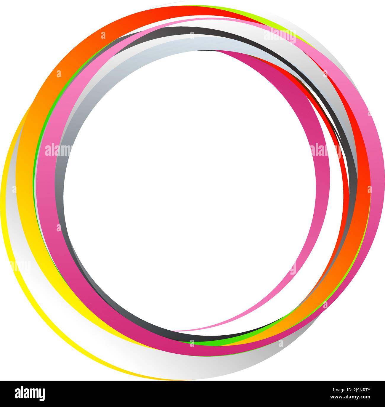 Random circles, rings circular element. Stock vector illustration, clip ...