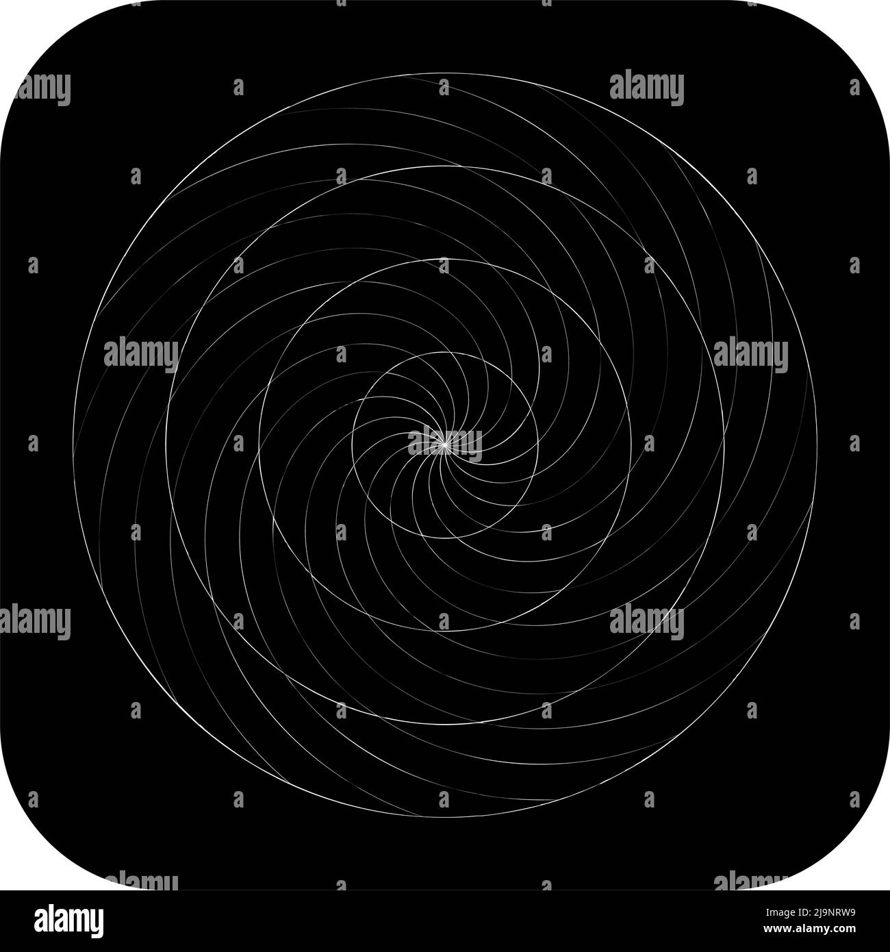 Abstract spiral, swirl and twirl element. Volute, helix vector. Stock ...
