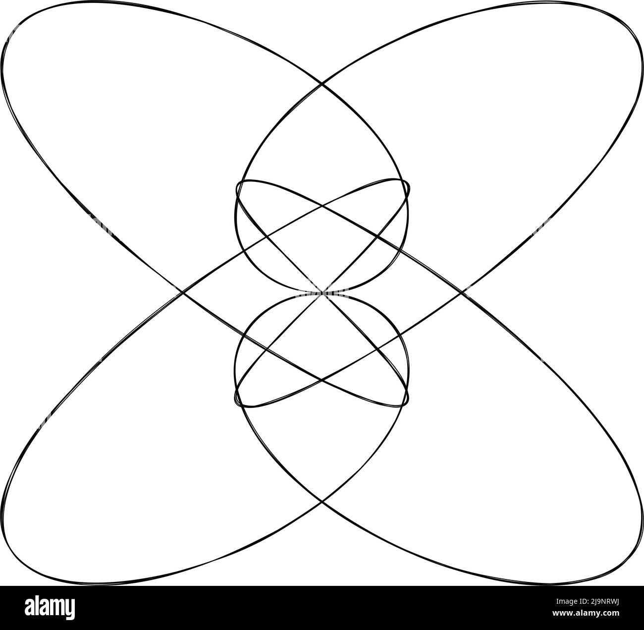 Abstract line drawing, line art formation, structure . Stock vector ...