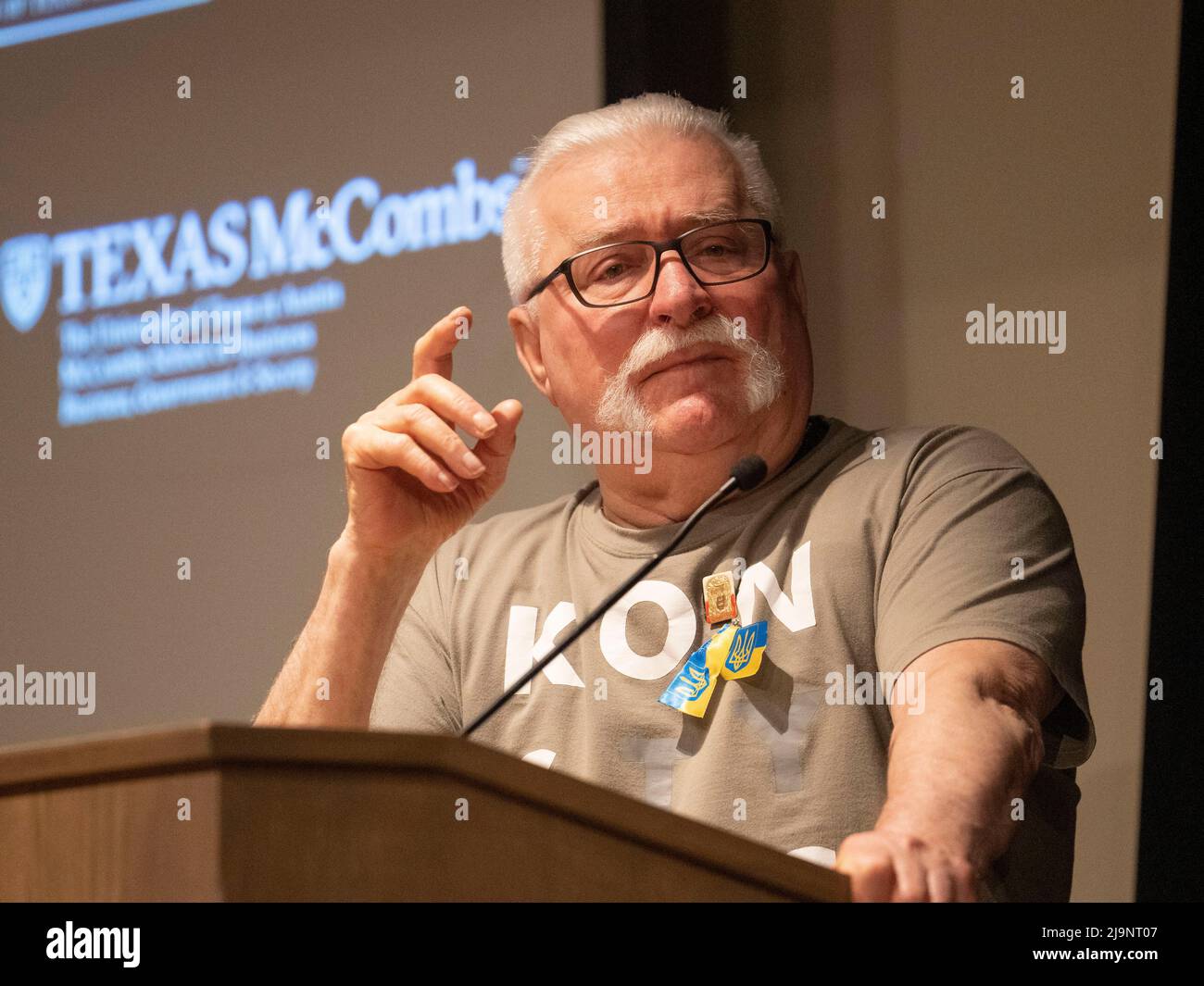 May 5, 2022, Austin, Texas, USA: Former Polish president LECH WALESA ...