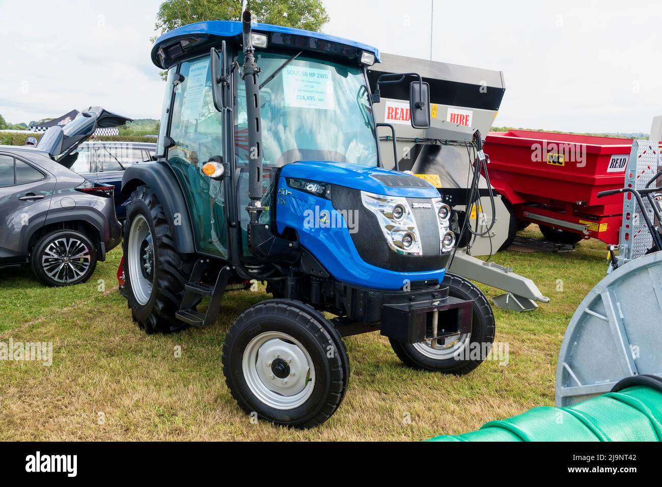 Frome, Somerset, UK - September 11 2021: Solis 50 HP 2WD Tractor at the ...