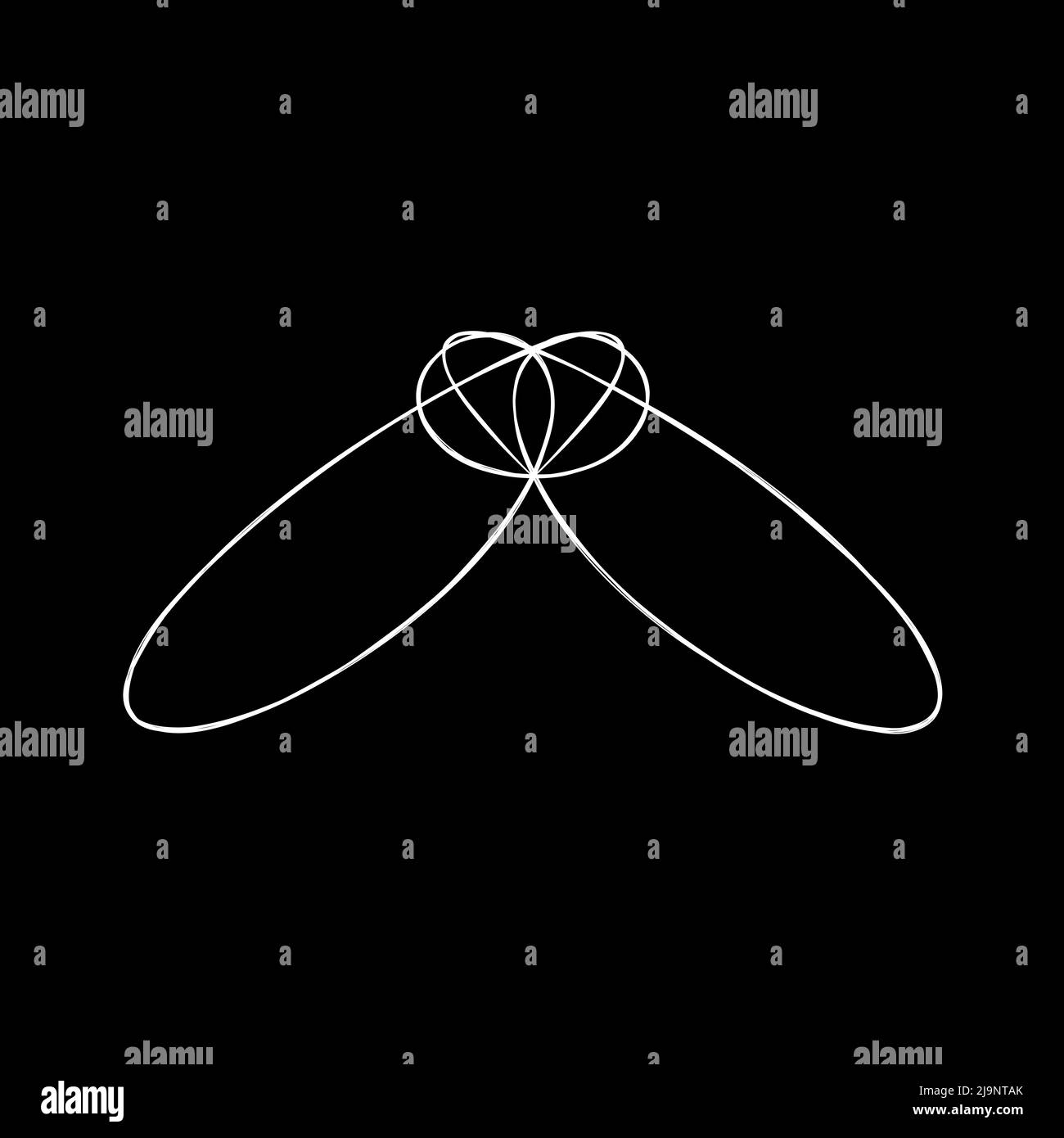 Abstract line drawing, line art formation, structure . Stock vector ...