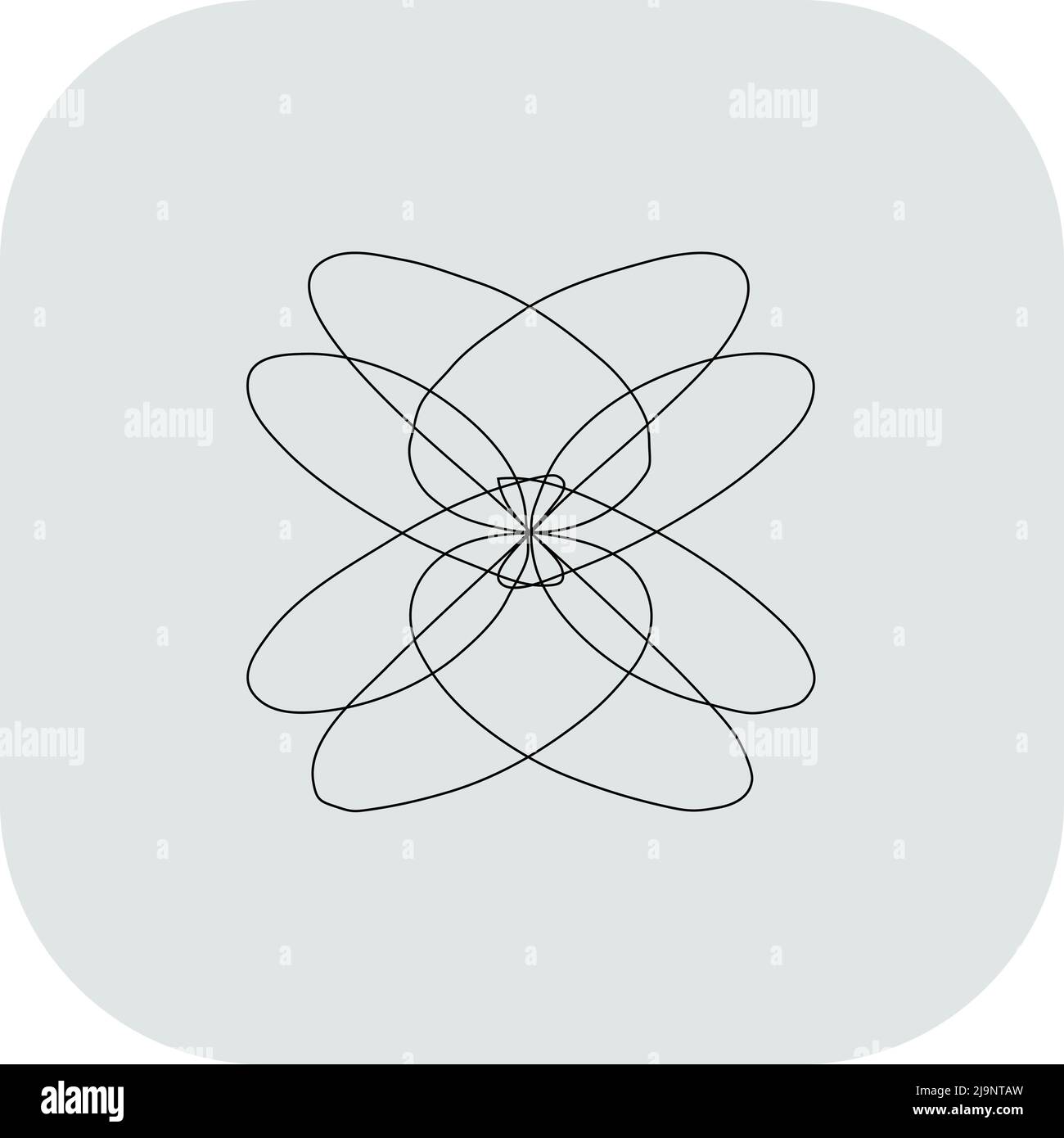 Abstract line drawing, line art formation, structure . Stock vector ...