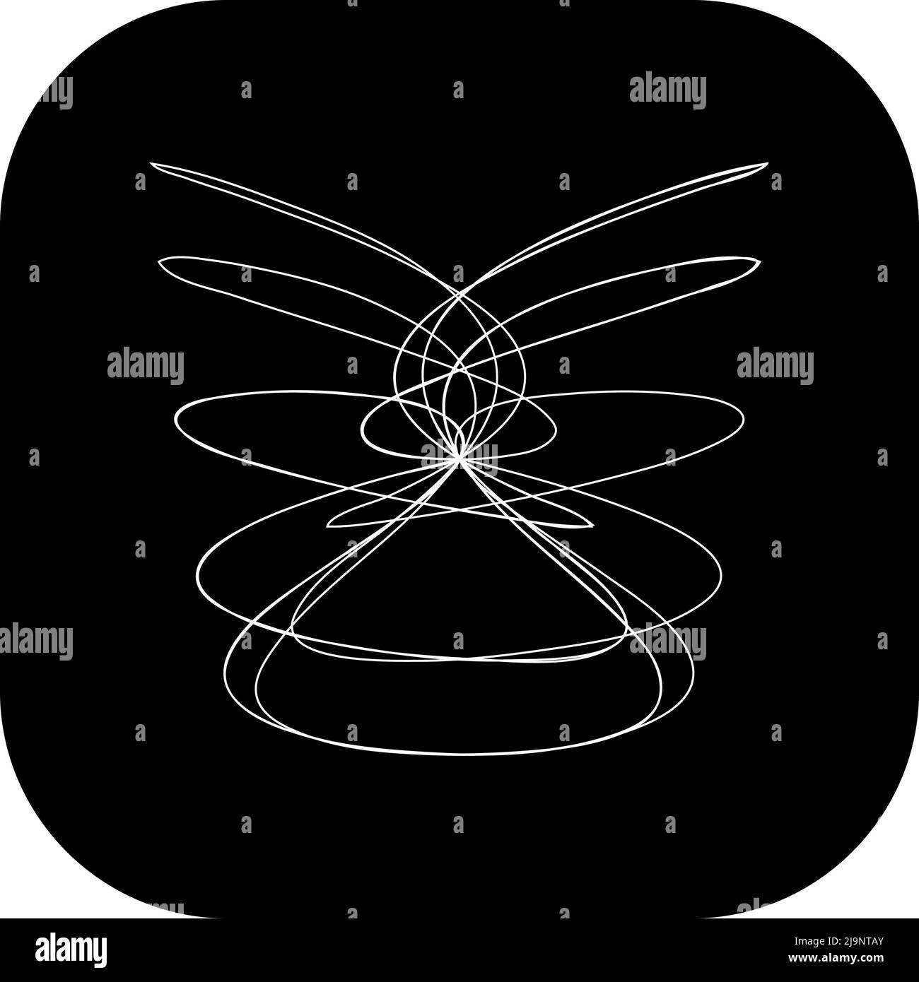 Abstract line drawing, line art formation, structure . Stock vector ...