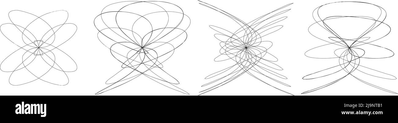 Abstract line drawing, line art formation, structure . Stock vector ...