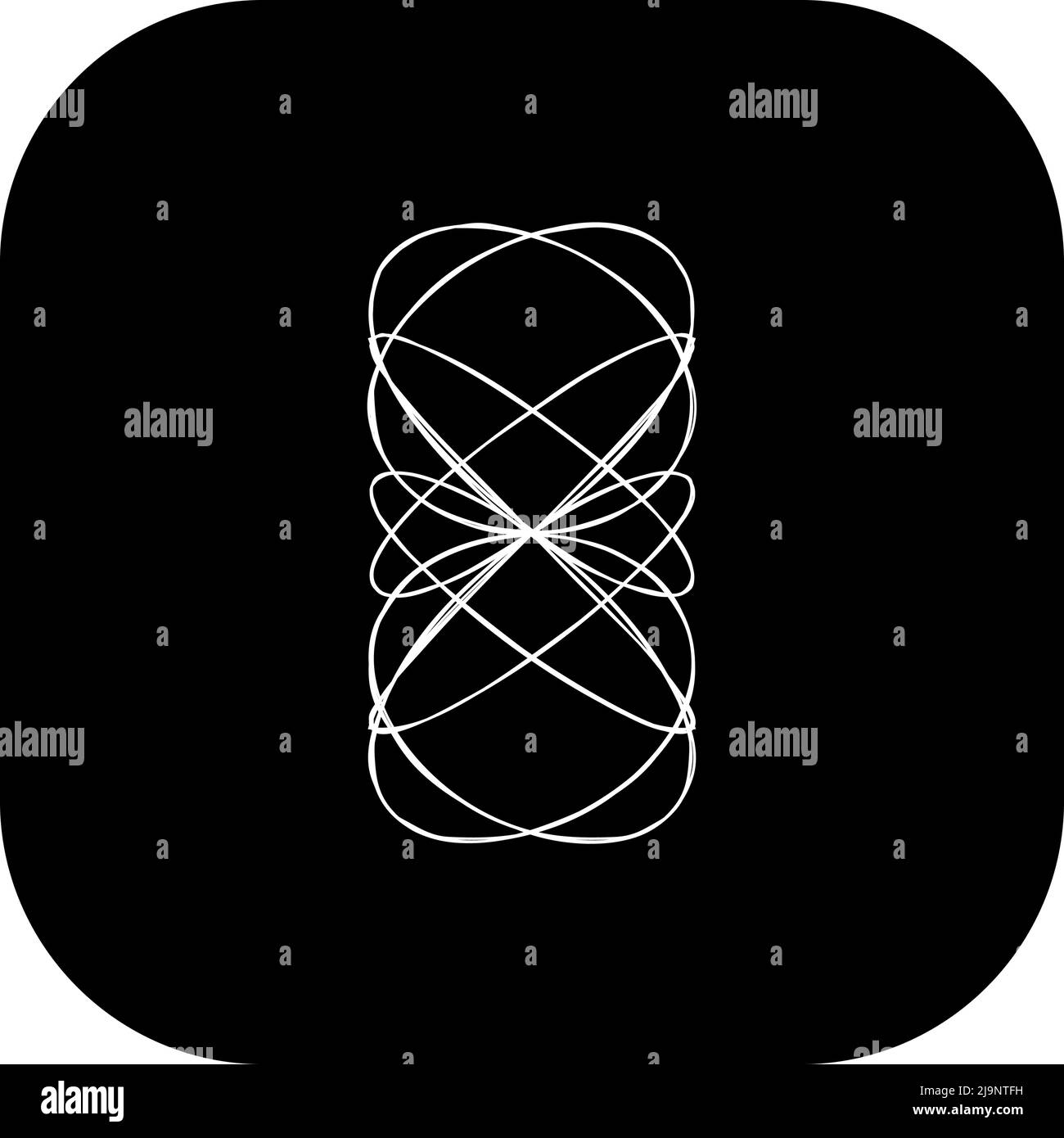 Abstract line drawing, line art formation, structure . Stock vector ...