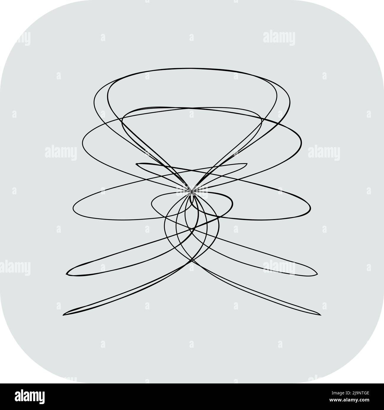 Abstract line drawing, line art formation, structure . Stock vector ...