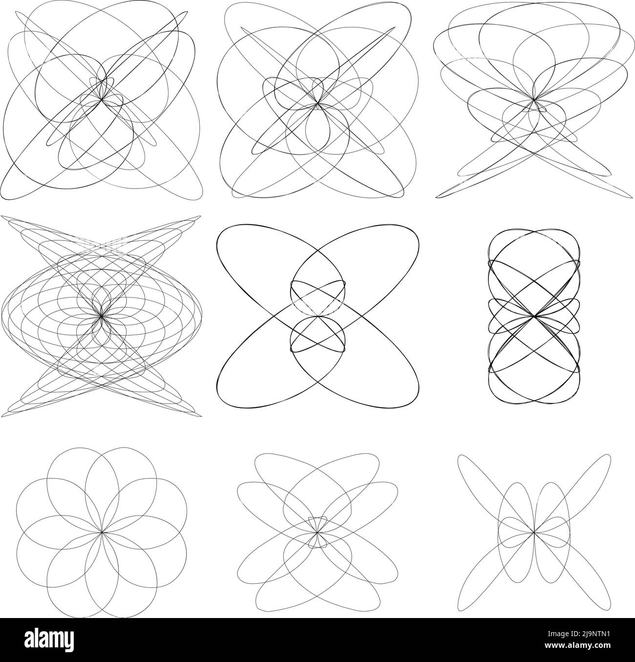 Abstract line drawing, line art formation, structure . Stock vector ...