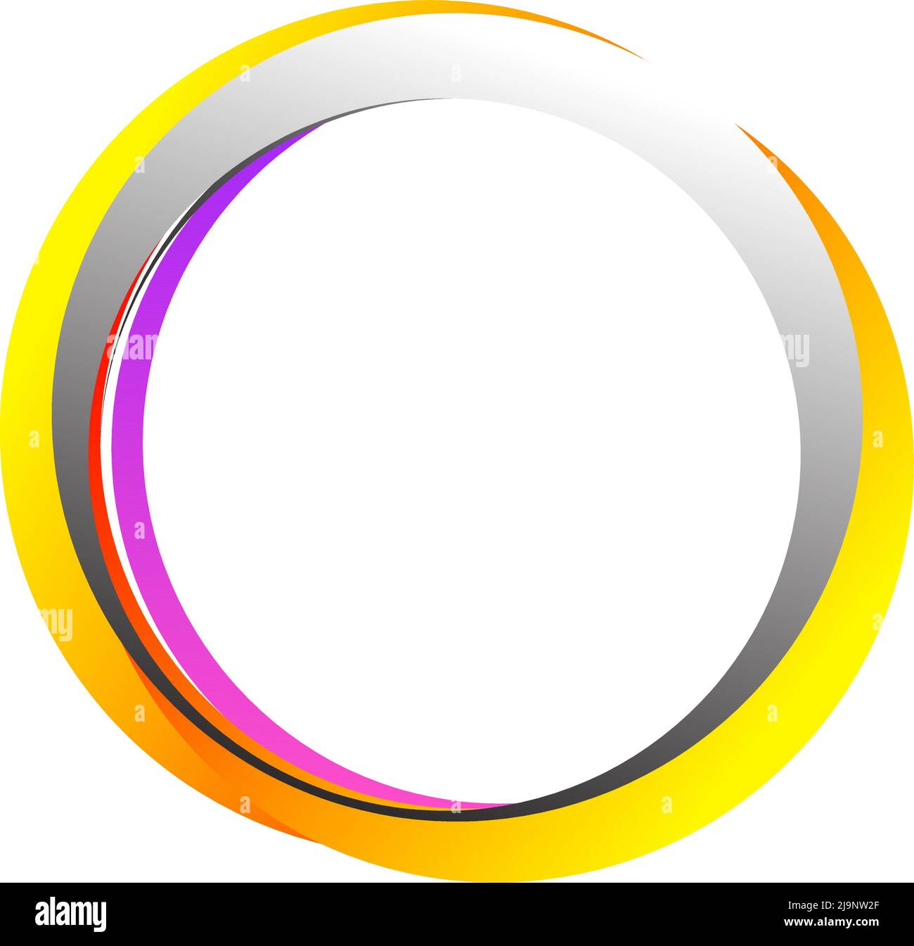 Random circles, rings circular element. Stock vector illustration, clip ...