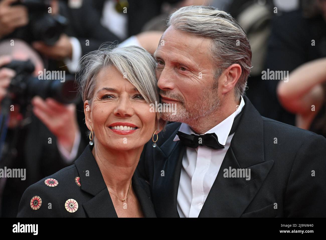 Hanne Jacobsen, Mads Mikkelsen attending the premiere of the movie The ...