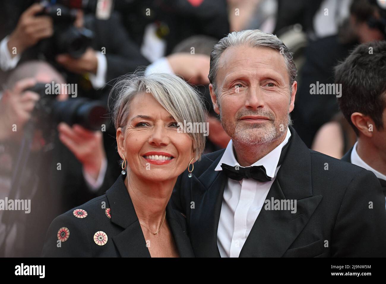 Hanne Jacobsen, Mads Mikkelsen attending the premiere of the movie The ...