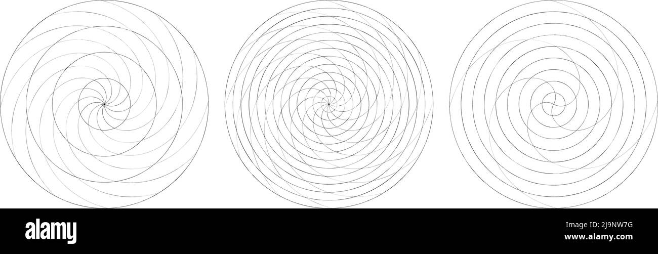 Abstract spiral, swirl and twirl element. Volute, helix vector. Stock ...