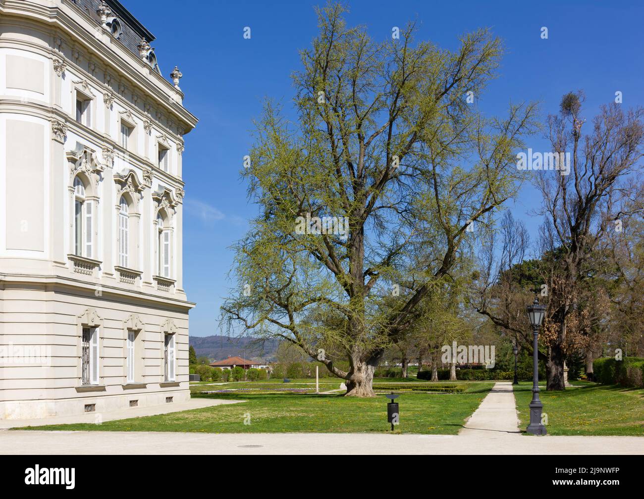 Park of Festetics baroque palace in Keszthely, Hungary Stock Photo - Alamy