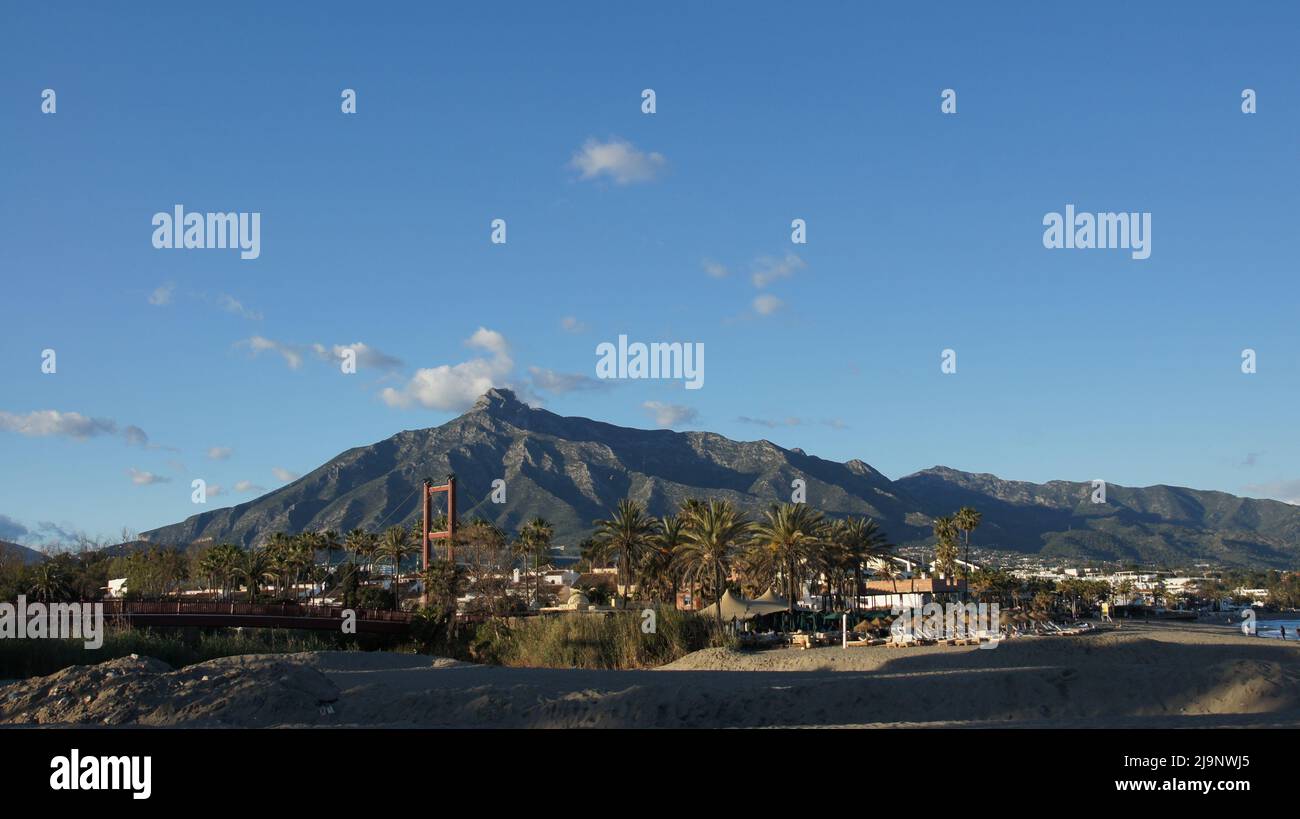 Mountain of Marbella La Concha Stock Photo - Alamy