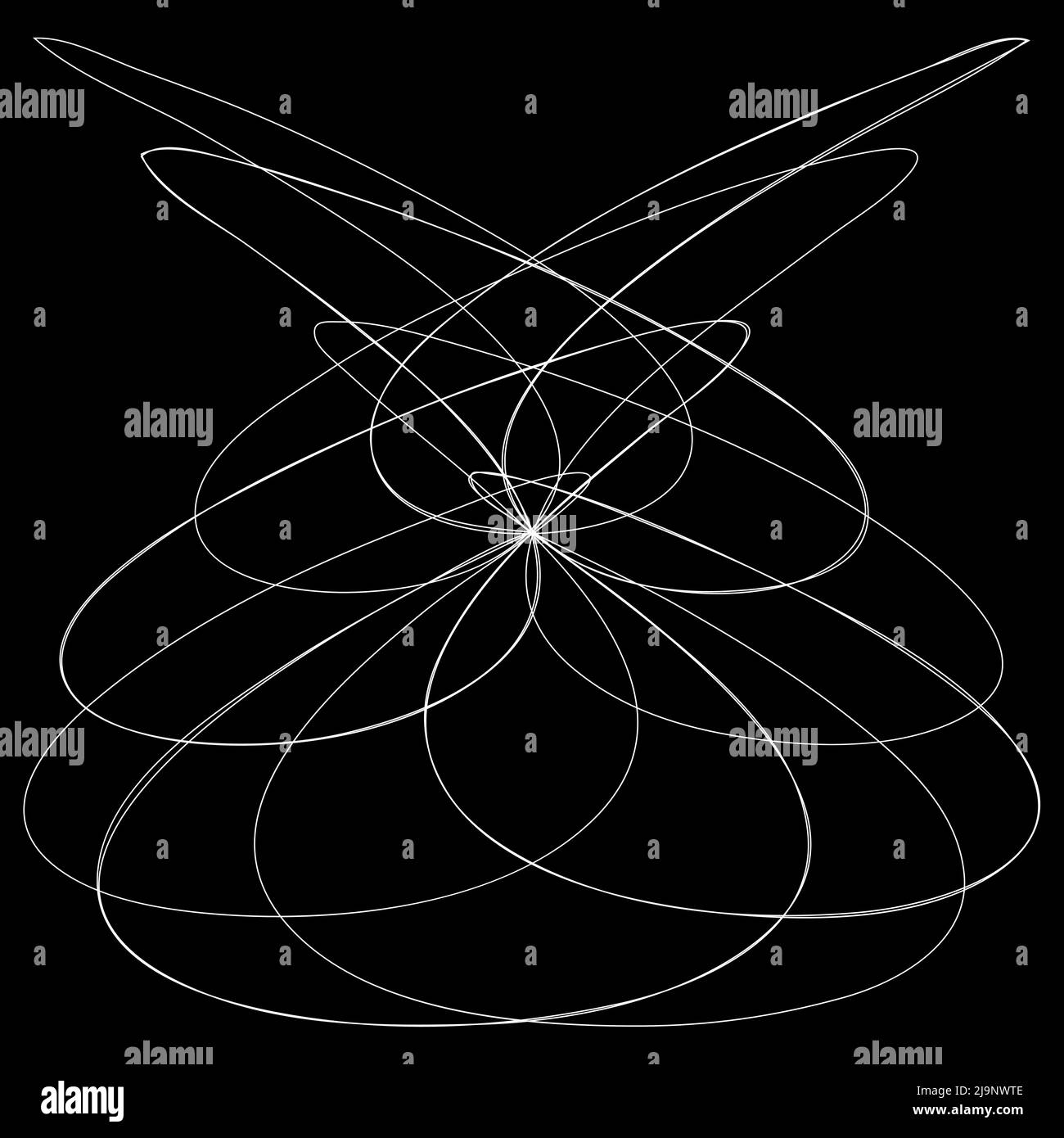 Abstract line drawing, line art formation, structure . Stock vector ...