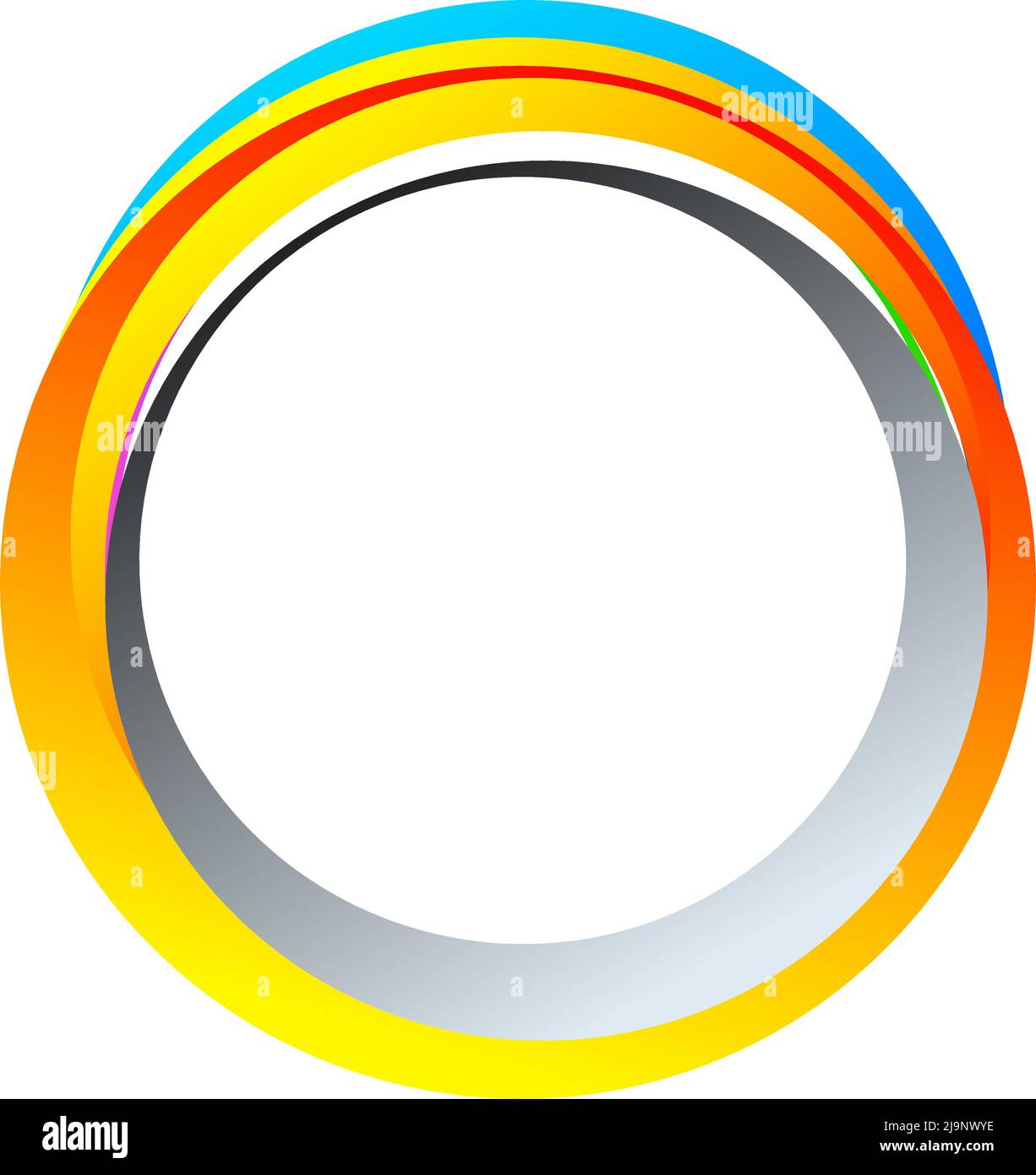 Random circles, rings circular element. Stock vector illustration, clip ...