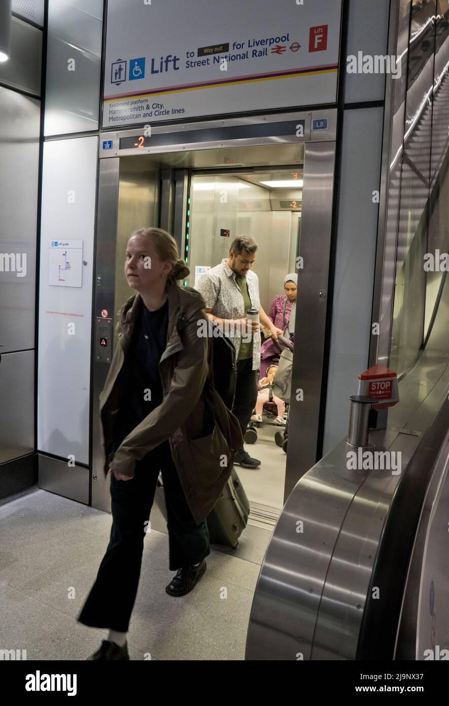Passengers travelling during the inauguration of the Elizabeth Line ...