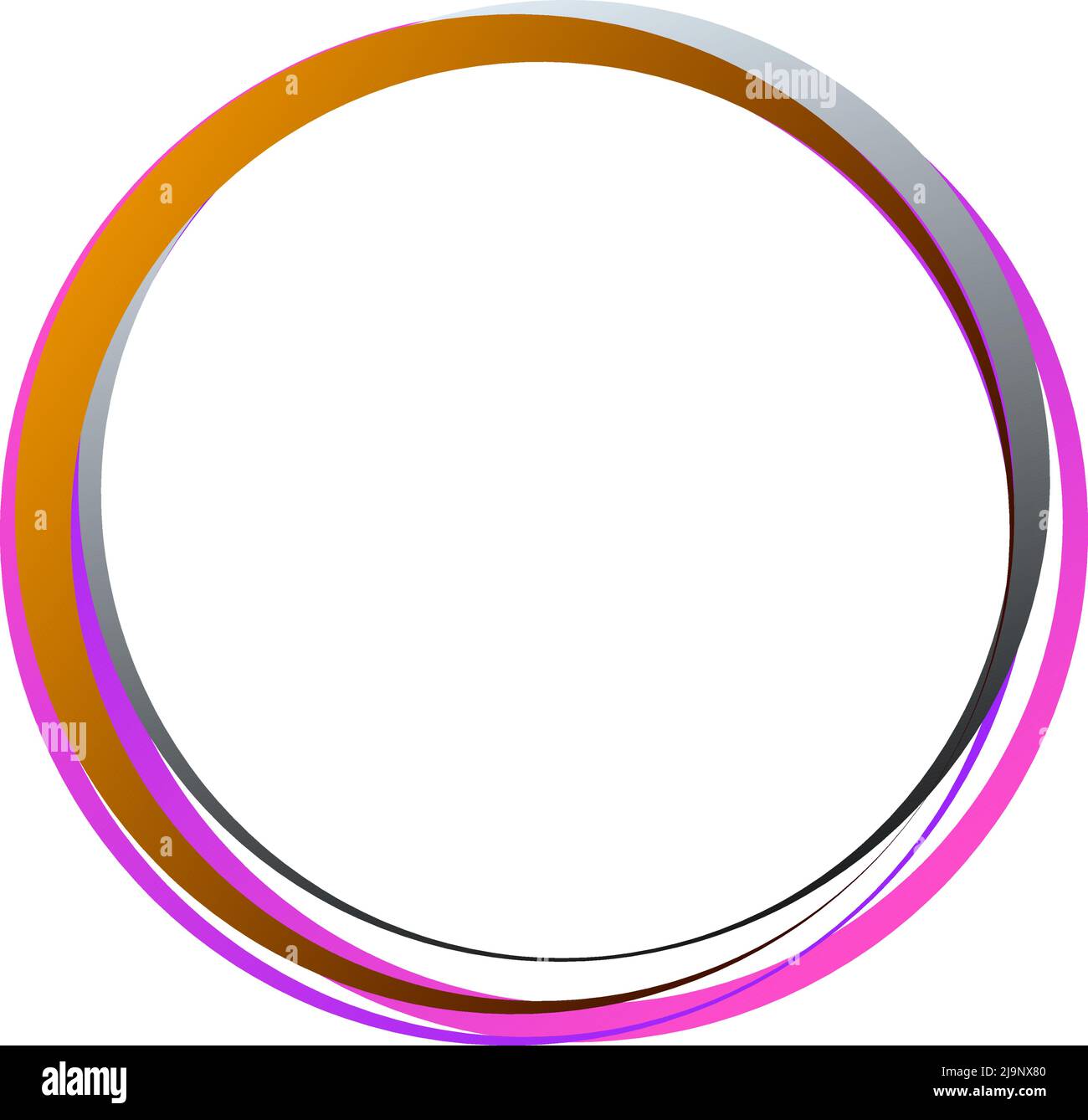 Random circles, rings circular element. Stock vector illustration, clip ...