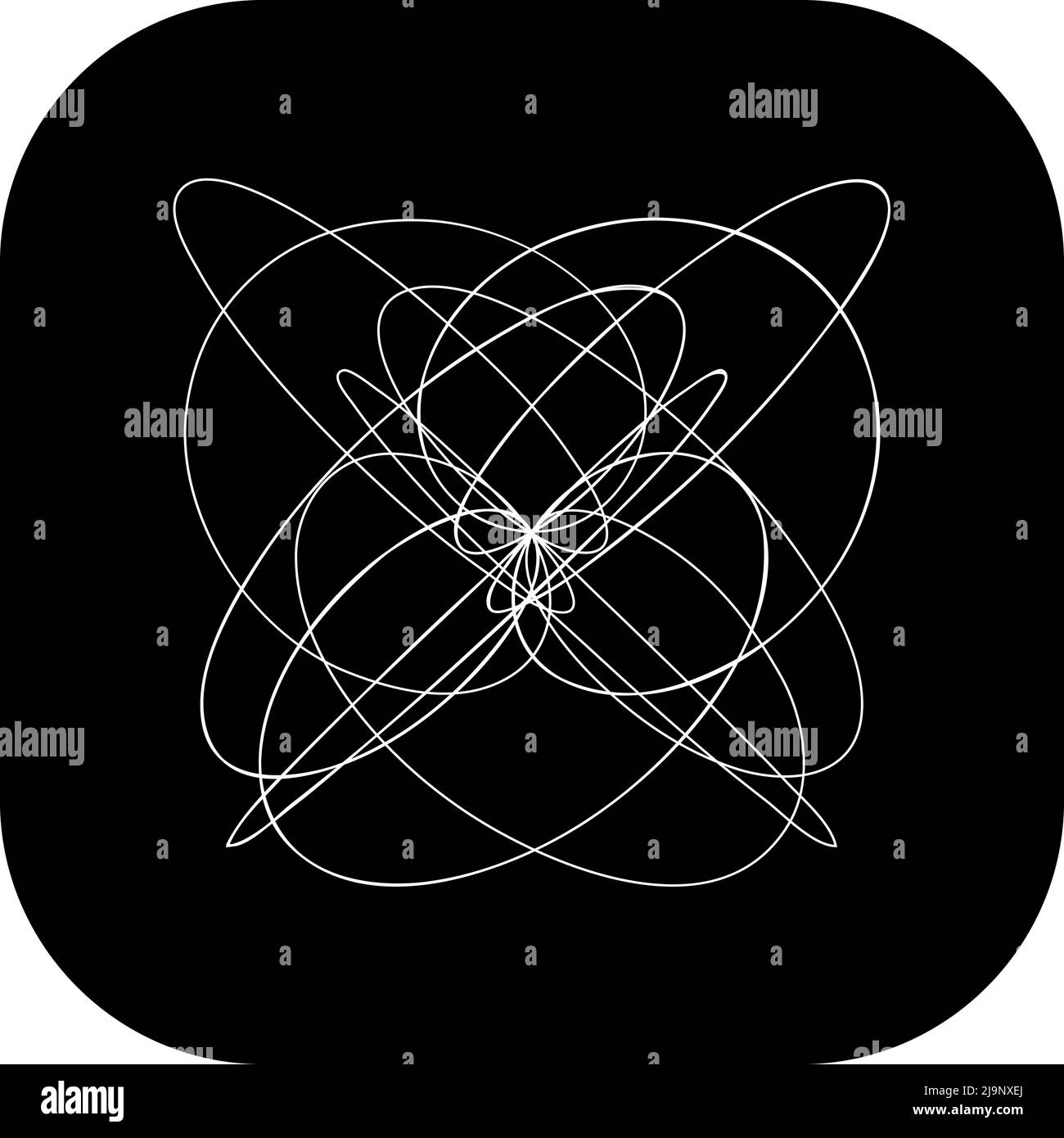 Abstract line drawing, line art formation, structure . Stock vector ...