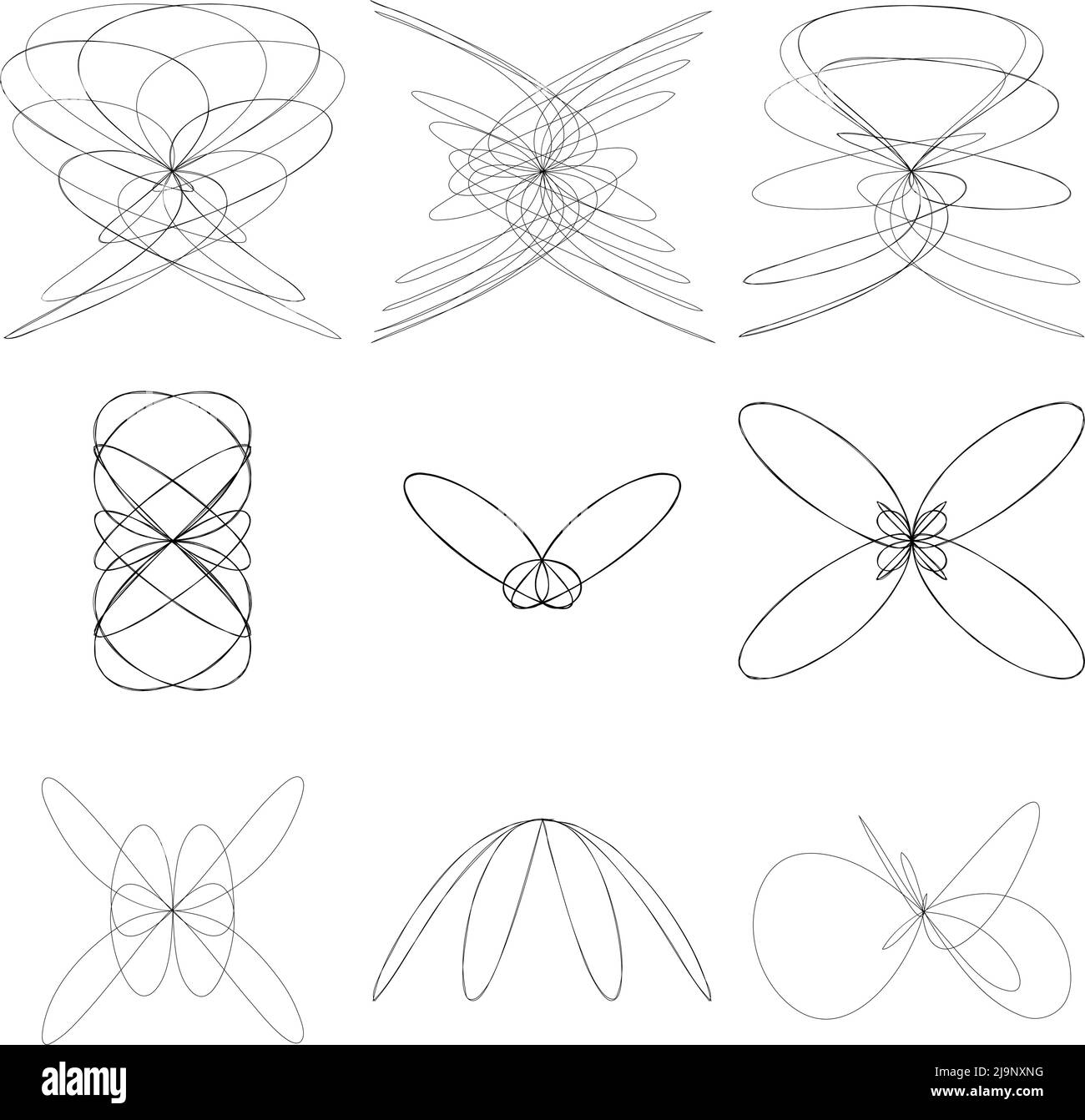 Abstract line drawing, line art formation, structure . Stock vector ...