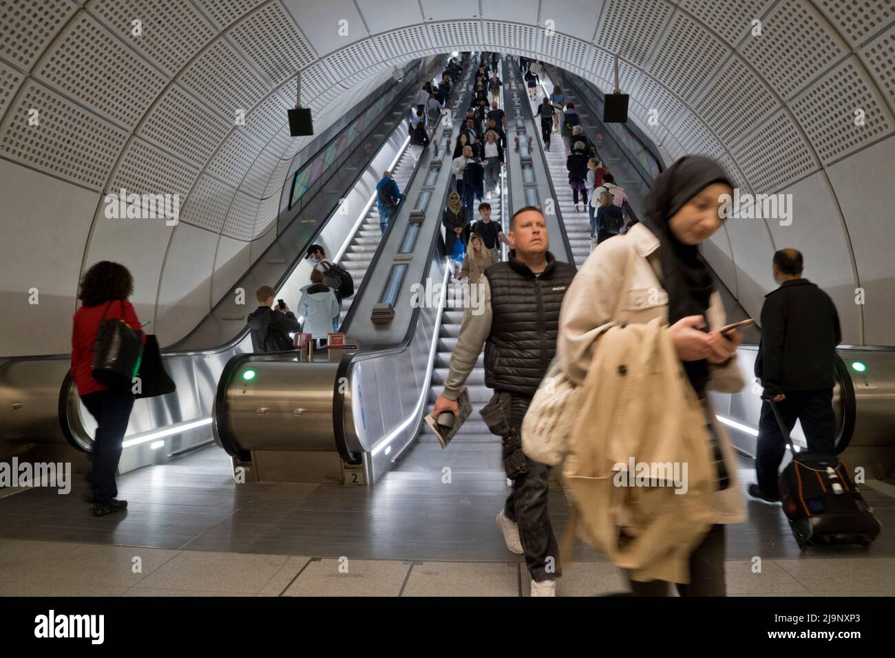 Passengers travelling during the inauguration of the Elizabeth Line ...
