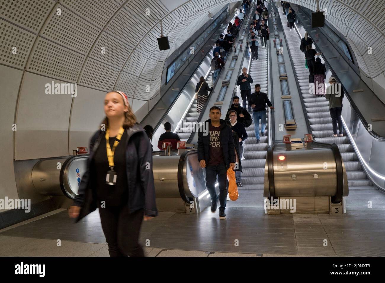 Passengers travelling during the inauguration of the Elizabeth Line ...