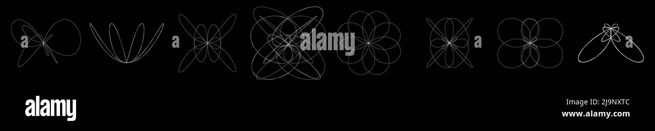 Abstract line drawing, line art formation, structure . Stock vector ...