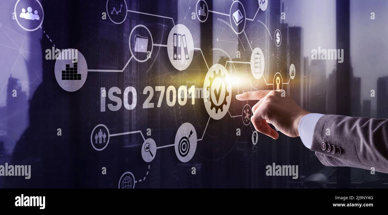 ISO 27001. International information security standard. Concept of ISO ...