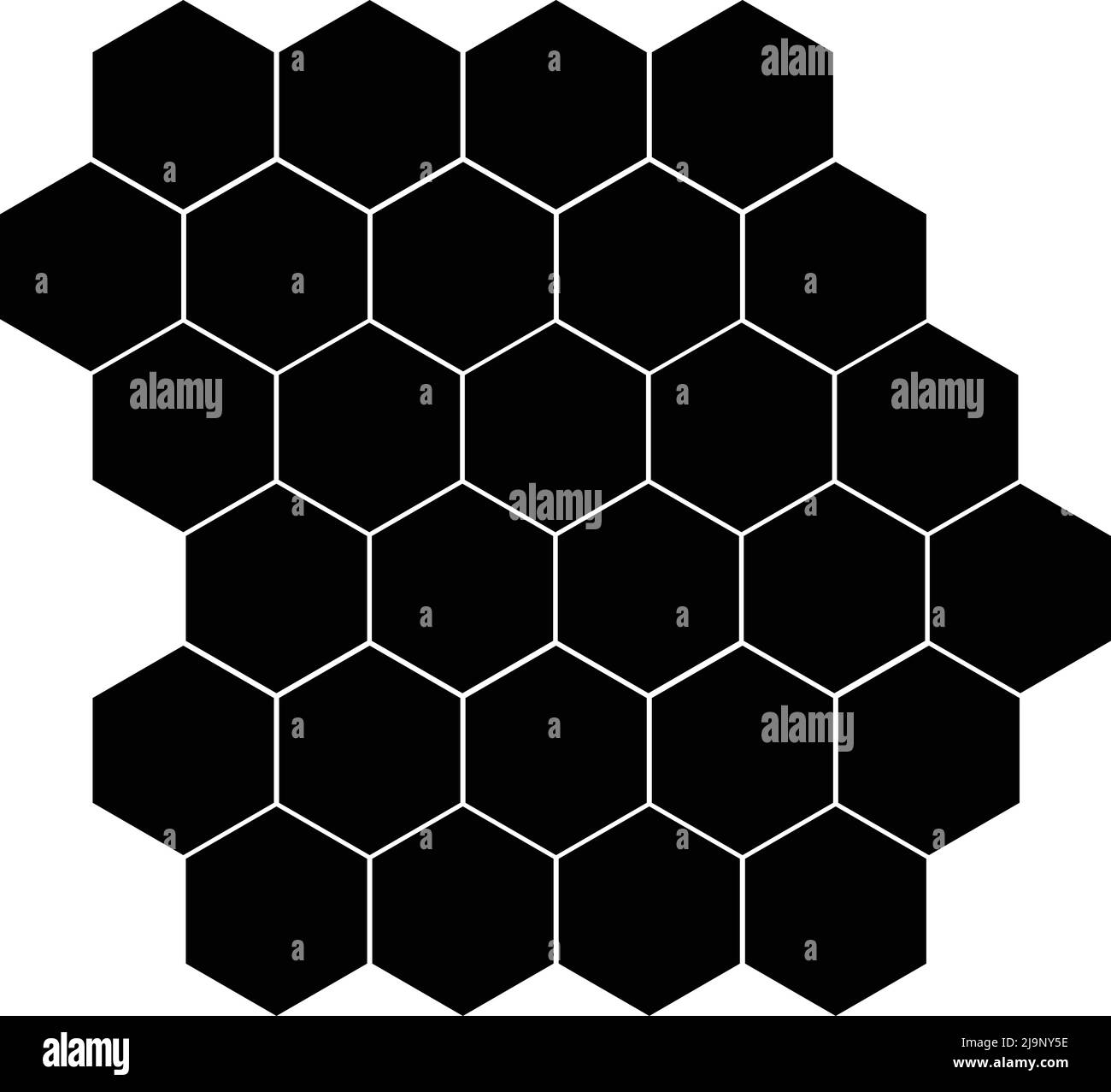 Hexagon Clip Art Black And White