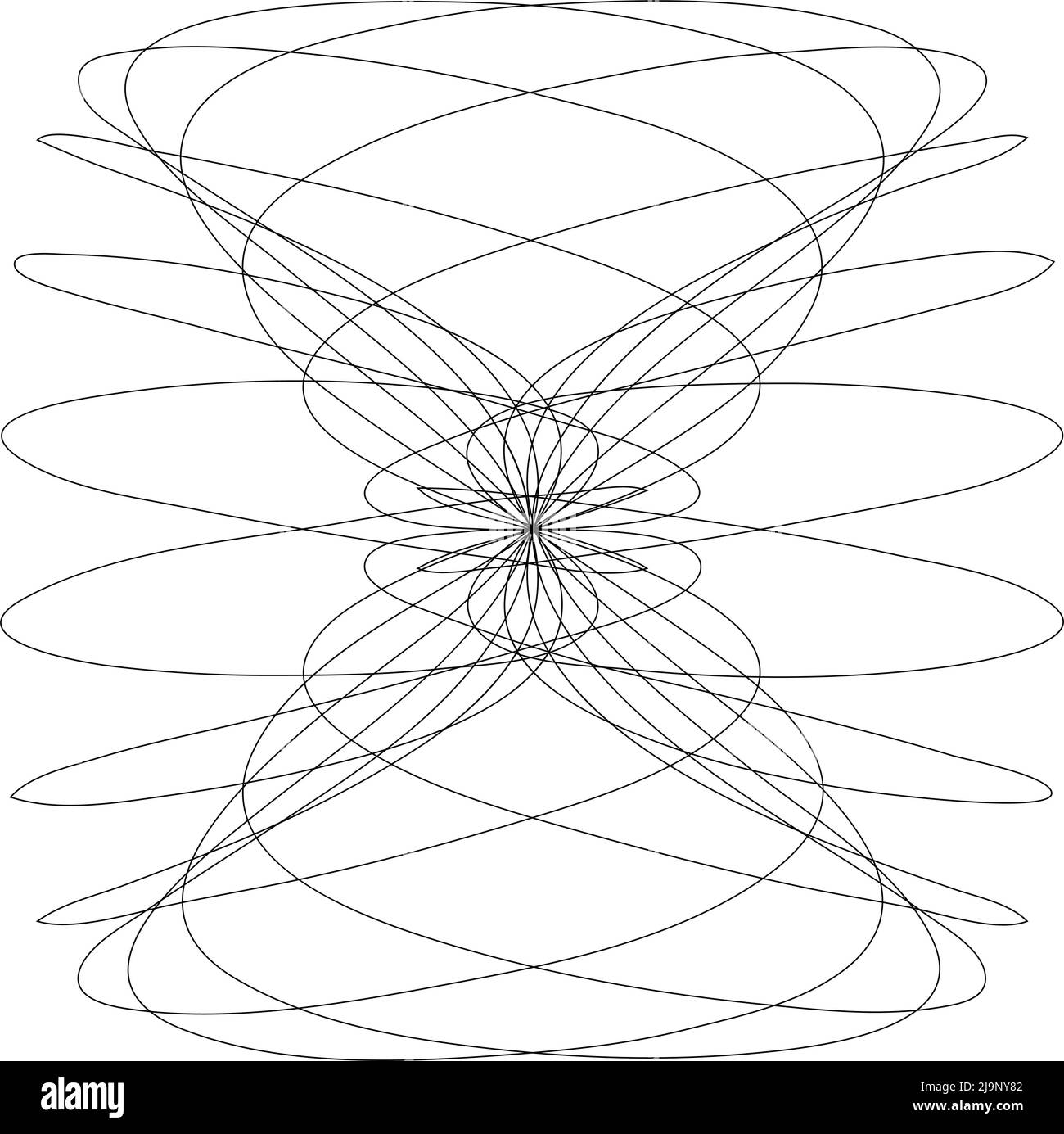 Abstract line drawing, line art formation, structure . Stock vector ...