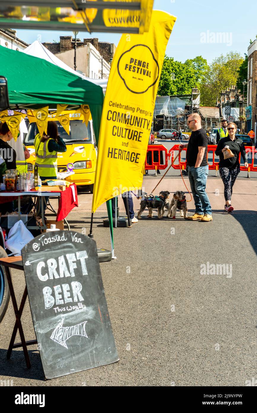 London, Penge, United Kingdom - April 30, 2022: Maple Road Market (a ...