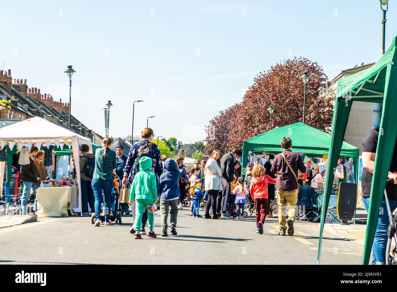 London, Penge, United Kingdom - April 30, 2022: Maple Road Market (a ...