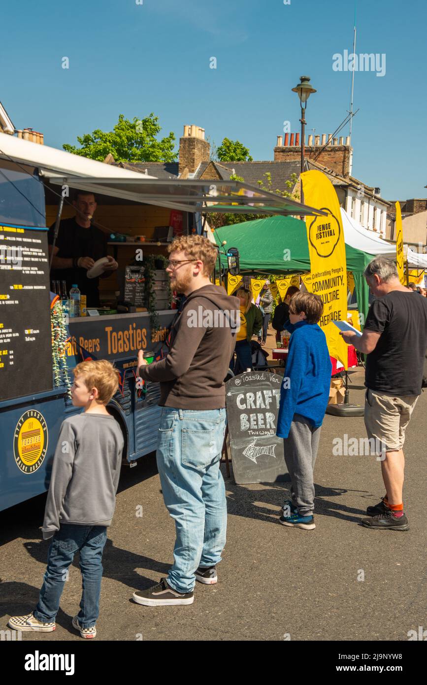 London, Penge, United Kingdom - April 30, 2022: Maple Road Market (a ...