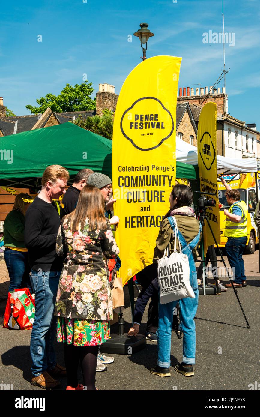 London, Penge, United Kingdom - April 30, 2022: Maple Road Market (a ...