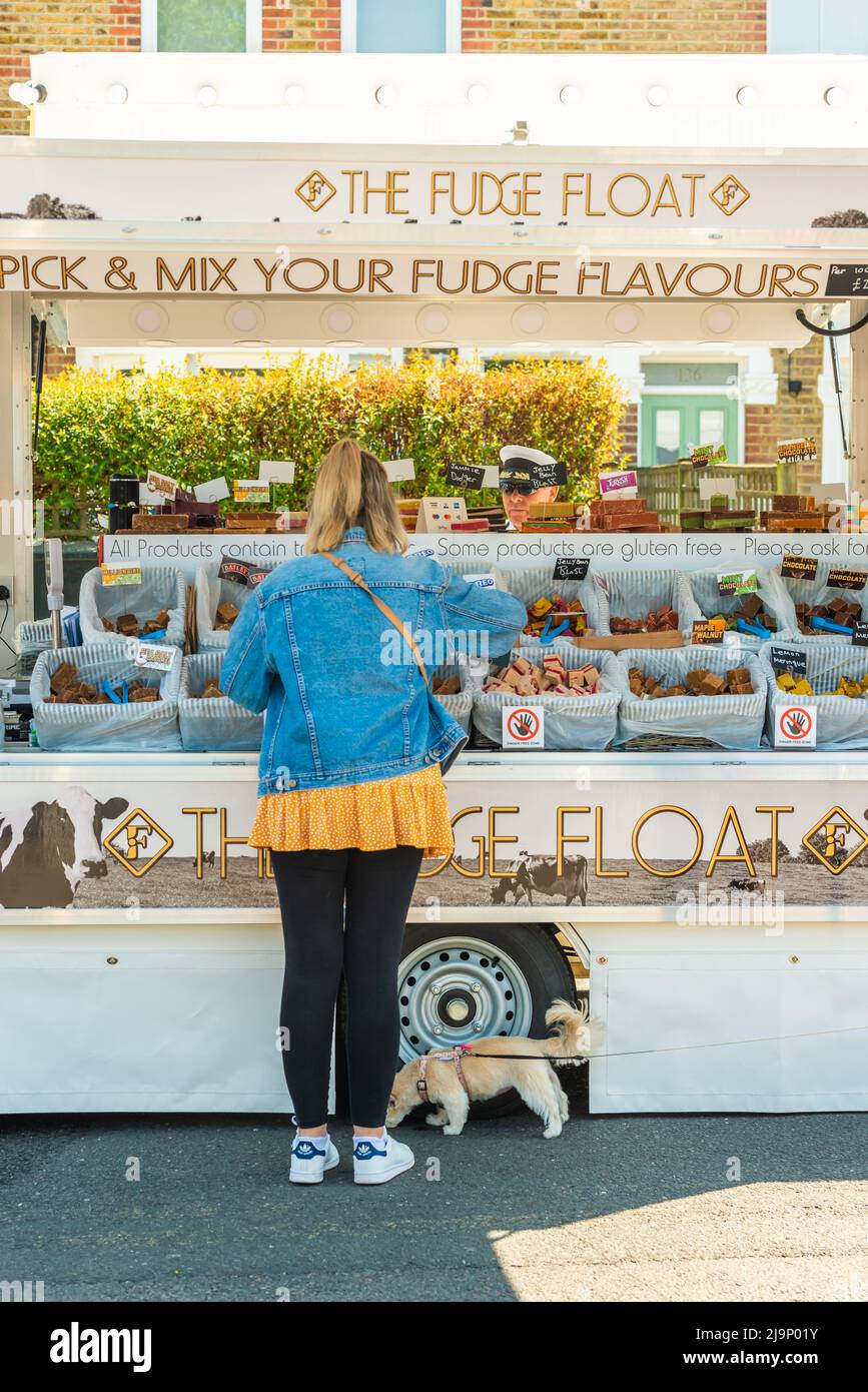 London, Penge, United Kingdom - April 30, 2022: Maple Road Market (a ...