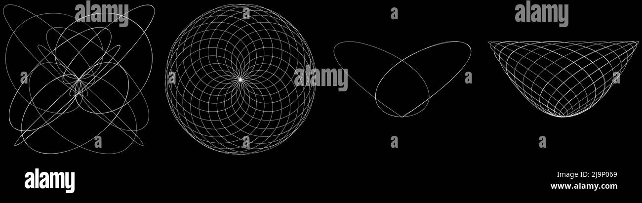 Abstract line drawing, line art formation, structure . Stock vector ...