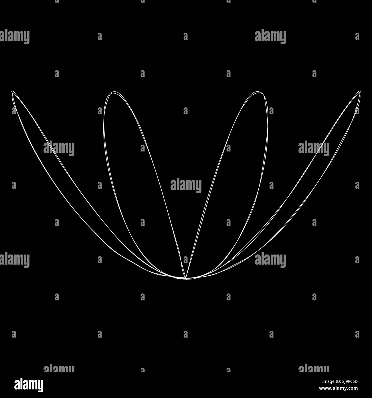 Abstract line drawing, line art formation, structure . Stock vector ...