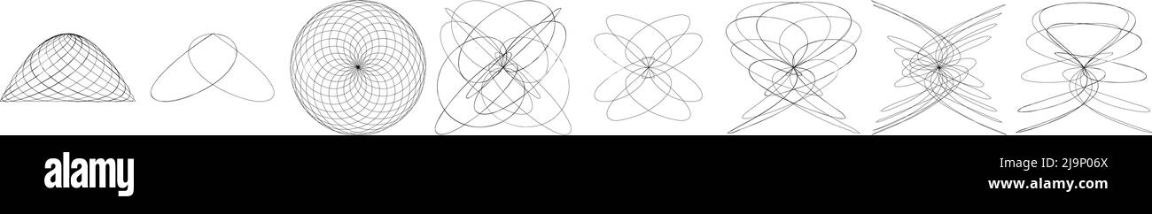 Abstract line drawing, line art formation, structure . Stock vector ...