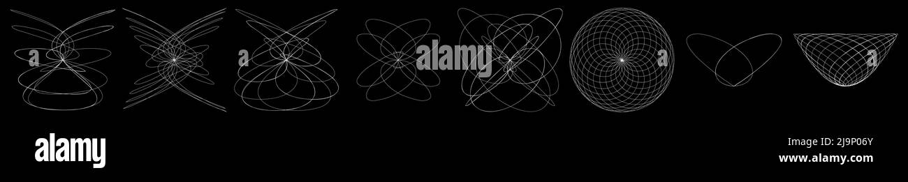 Abstract line drawing, line art formation, structure . Stock vector ...