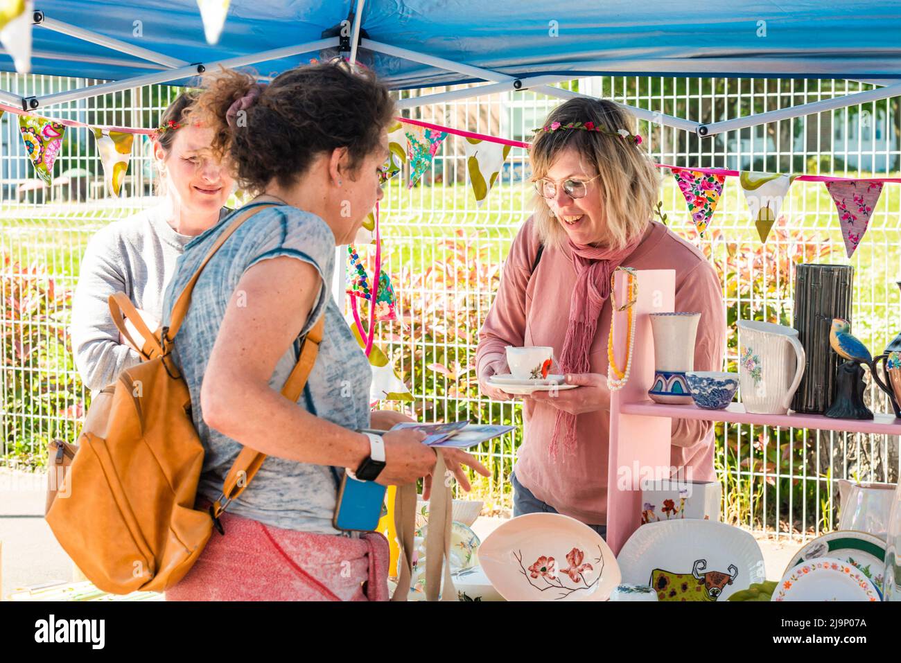 London, Penge, United Kingdom - April 30, 2022: Maple Road Market (a ...