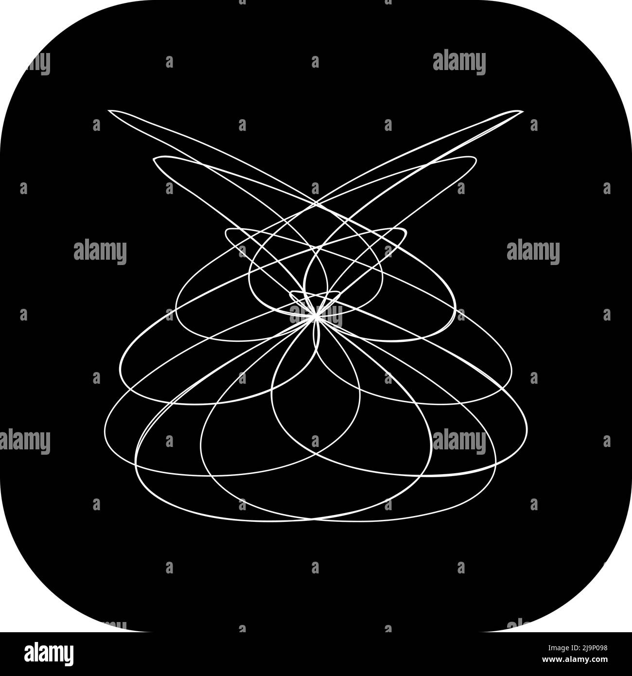 Abstract line drawing, line art formation, structure . Stock vector ...