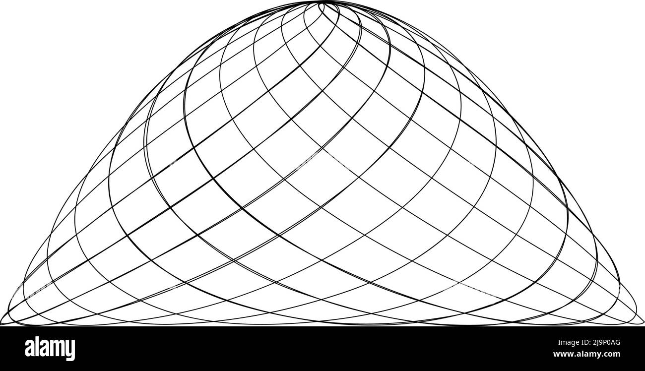 Abstract line drawing, line art formation, structure . Stock vector ...